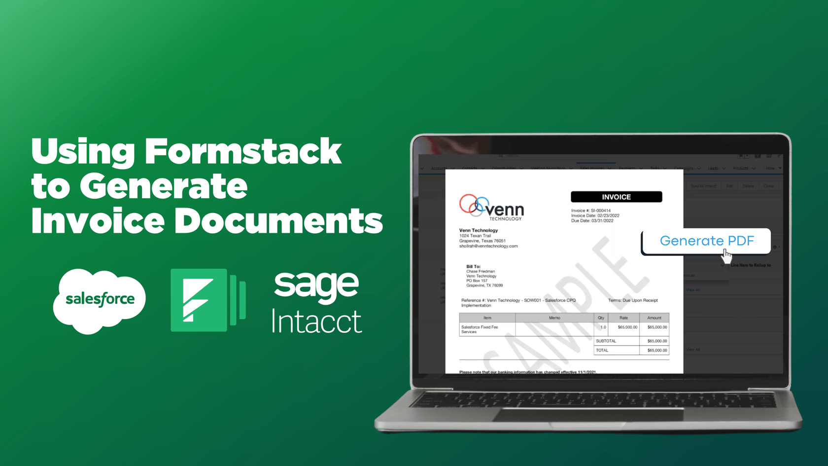 Using Formstack to Generate Invoice Documents